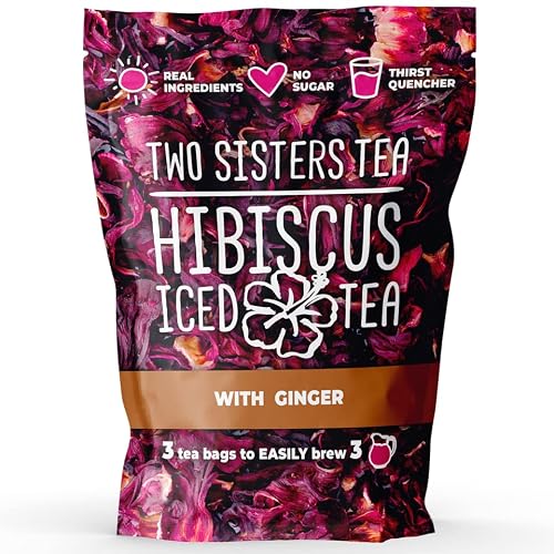 Two Sisters Hibiscus Family Sized Tea Bags | Hibiscus Tea made from ...