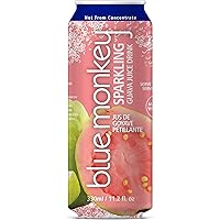 Amazon.com : blue monkey Sparkling Juice, 55%, Guava, 11.16 Fl Oz 12 ...