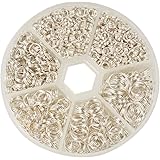 Amazon.com: yueton Pack of 1500 Gold Plated Open Jump Ring Connectors Jewelry Finding 3mm 4mm ...