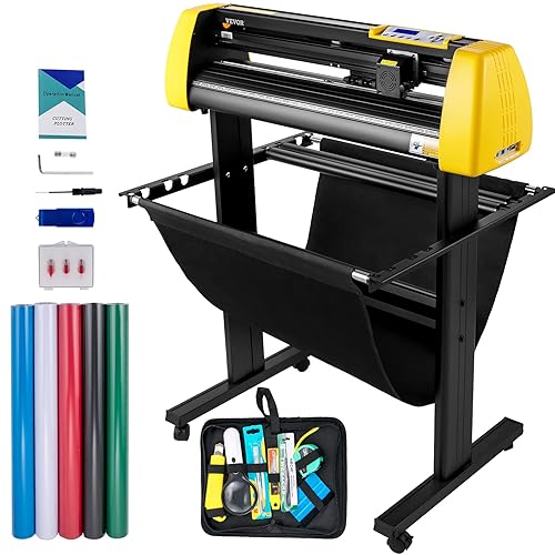 VEVOR Vinyl Cutter Machine, 34 in / 870 mm Max Paper Feed Cutting ...