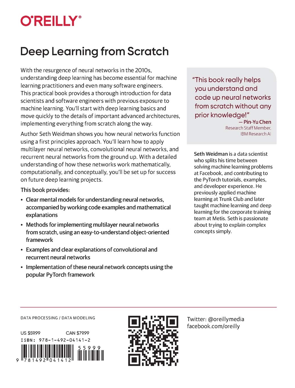 Mua Deep Learning From Scratch Building With Python From First
