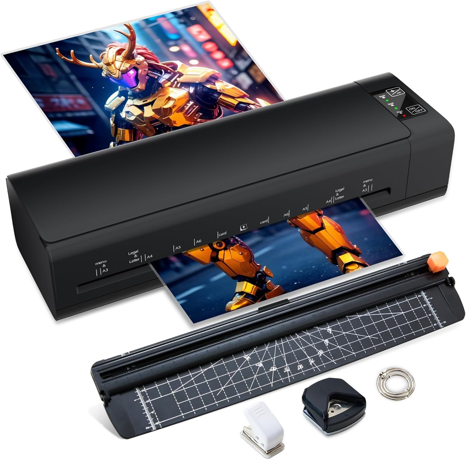 A3 Laminator Machine,13 Inch 9-in-1 Laminating Machine with Laminating ...