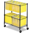 Amazon.com: Safco 2-Tier Rolling File Cart, Fits Letter and Legal-Size ...