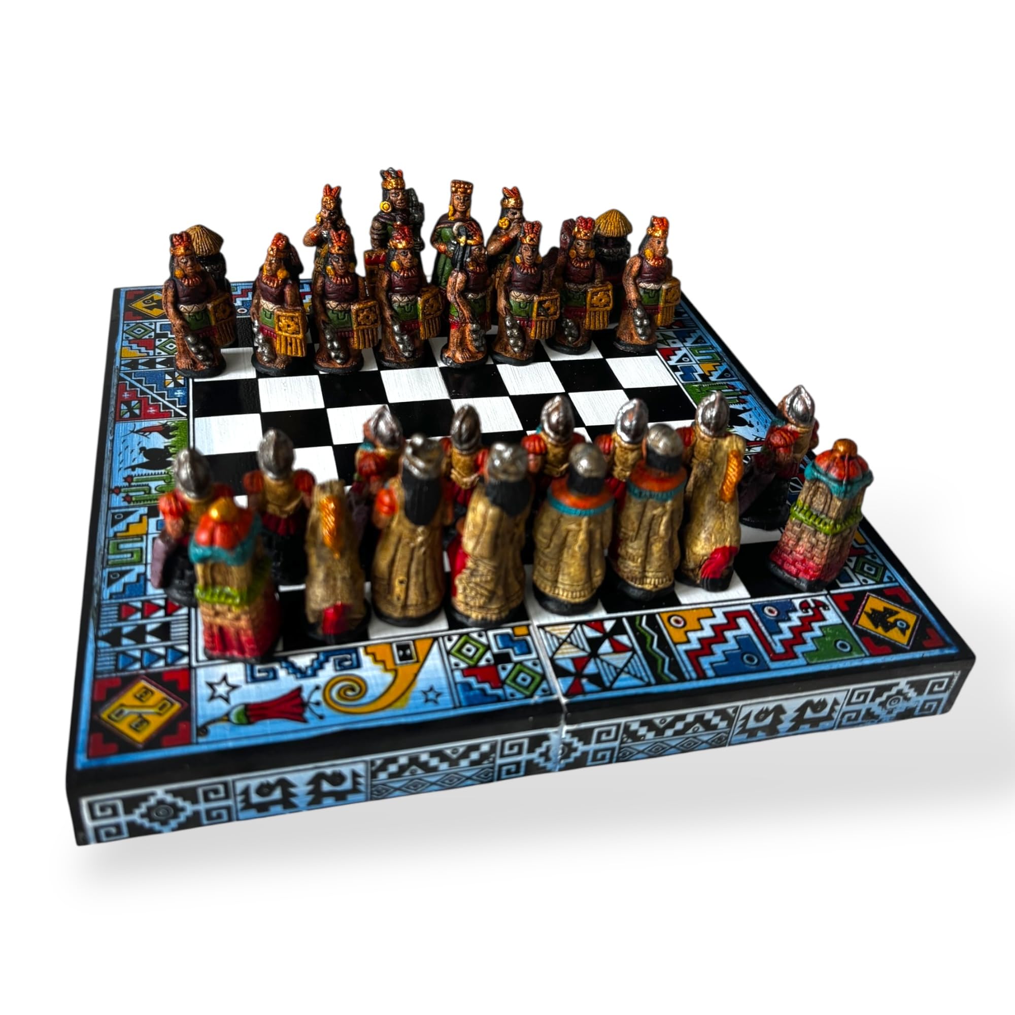 Handmade Peruvian Chess board 8", board games for kids and adults ...