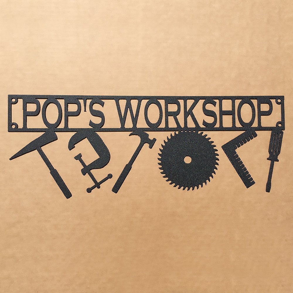 Amazon.com: Personalized Shop & Tools Sign (C22): Handmade