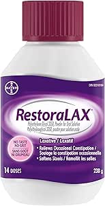 RestoraLAX Powder Laxative, Effective Relief, No Taste, No Grit, No Gas ...