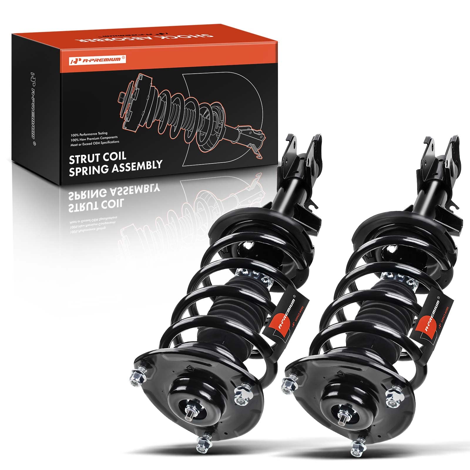 A-Premium Front Pair (2) Complete Strut & Coil Spring Assembly Compatible with Kia Sorento 2011 ...