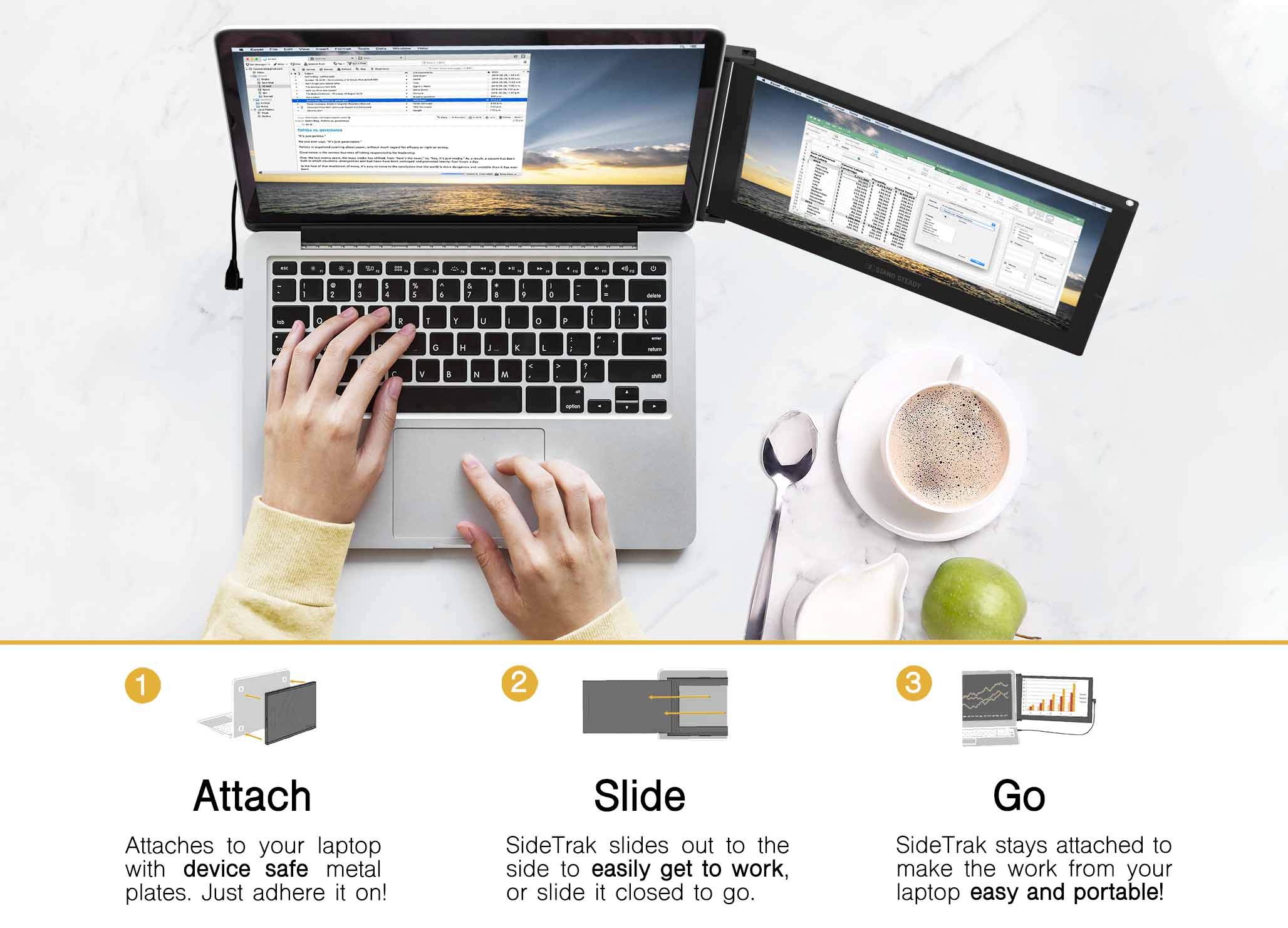 Mua SideTrak Slide Portable Monitor for Laptop 12.5" FHD 1080P IPS ...