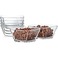 Amazon.com: LAV Glass Snack Bowls Set of 6 – 10 oz Small Clear Bowl for ...