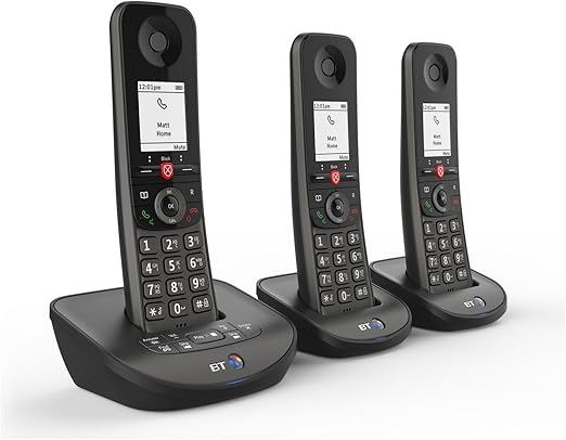 BT Advanced Z Trio Digital Cordless Answerphone with Advanced Call ...
