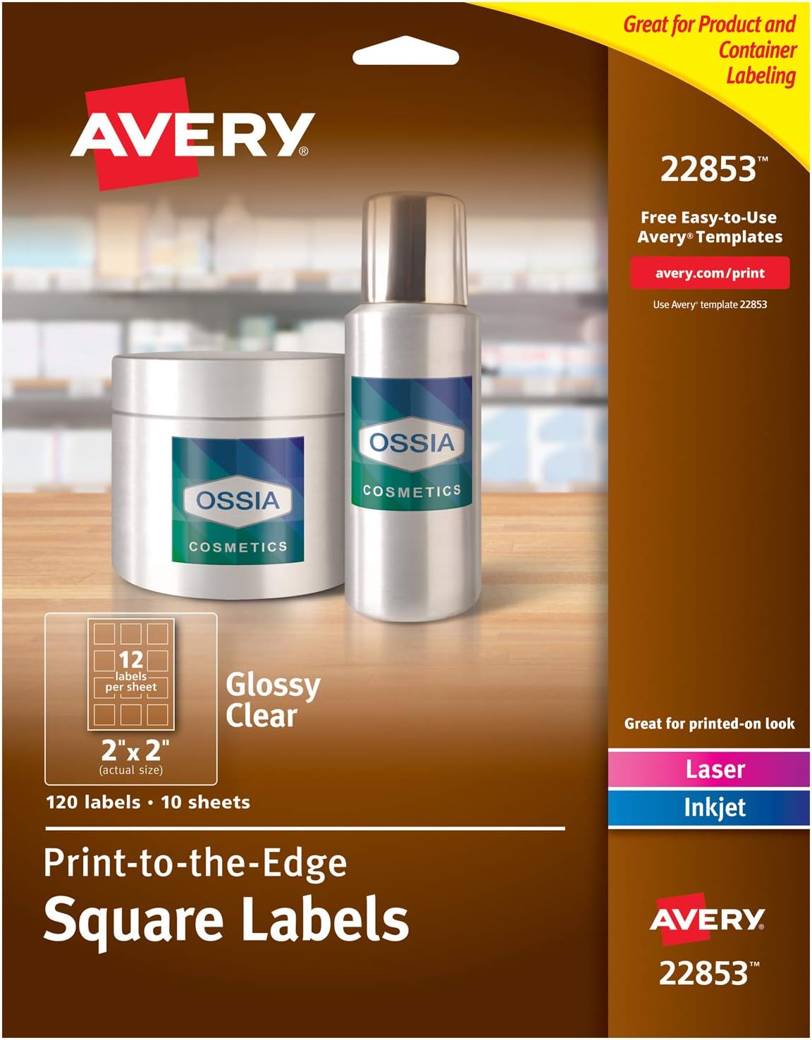 Avery 3X3 Label Template