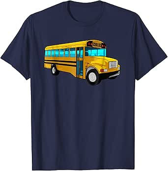 Amazon.com: Yellow School Bus Driver T Shirt - Kids, Men, Women, Aide ...