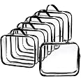 Amazon.com: Fasmov 6 Pack Large Clear Travel Packing Cube, See-Through ...