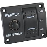 Amazon.com: Bilge Pump Switch, 3-Way Panel with 12V LED Lights, Rocker Switch for Manual and ...