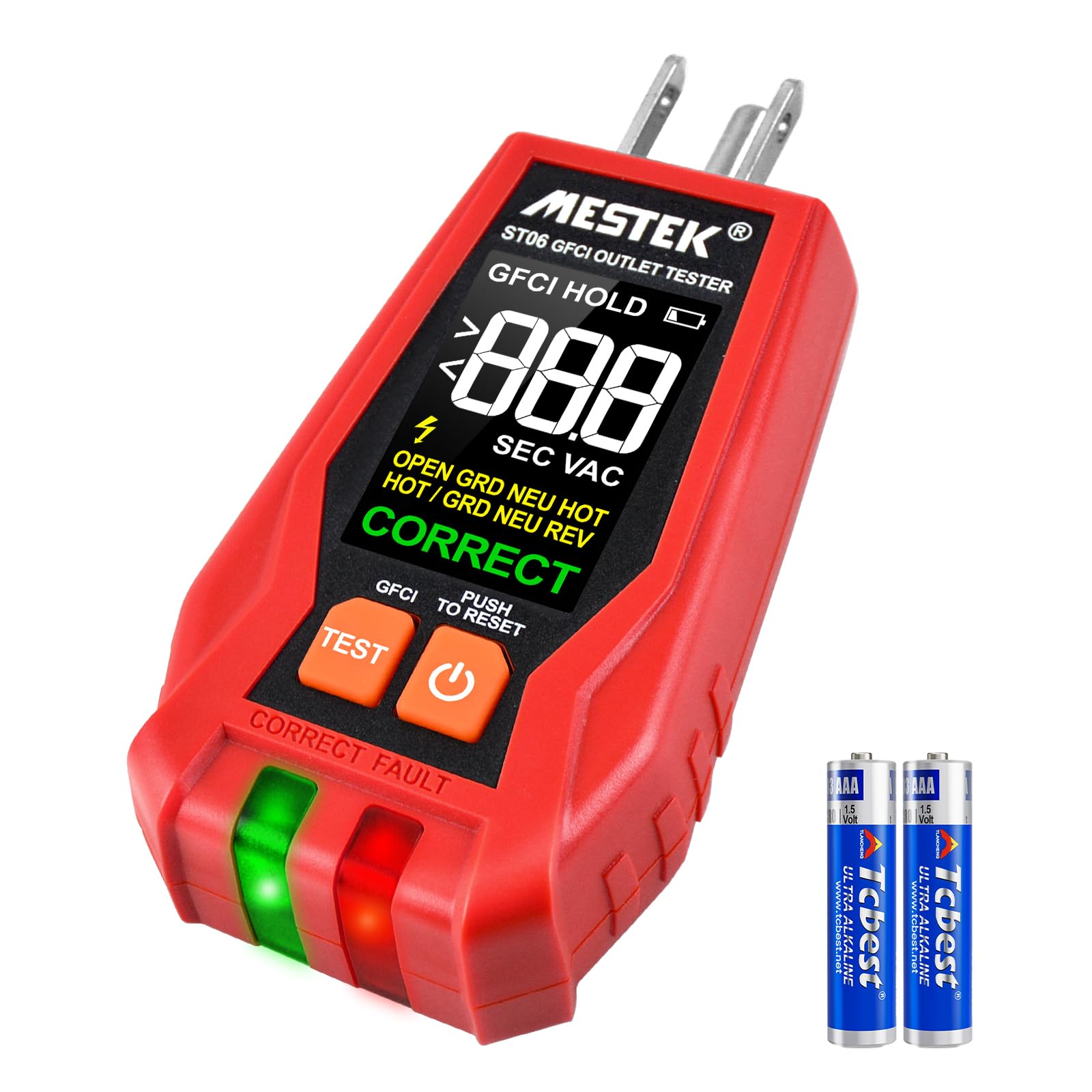 Mua MESTEK Outlet Tester, Electric Voltage Tester Receptacle Tester for ...