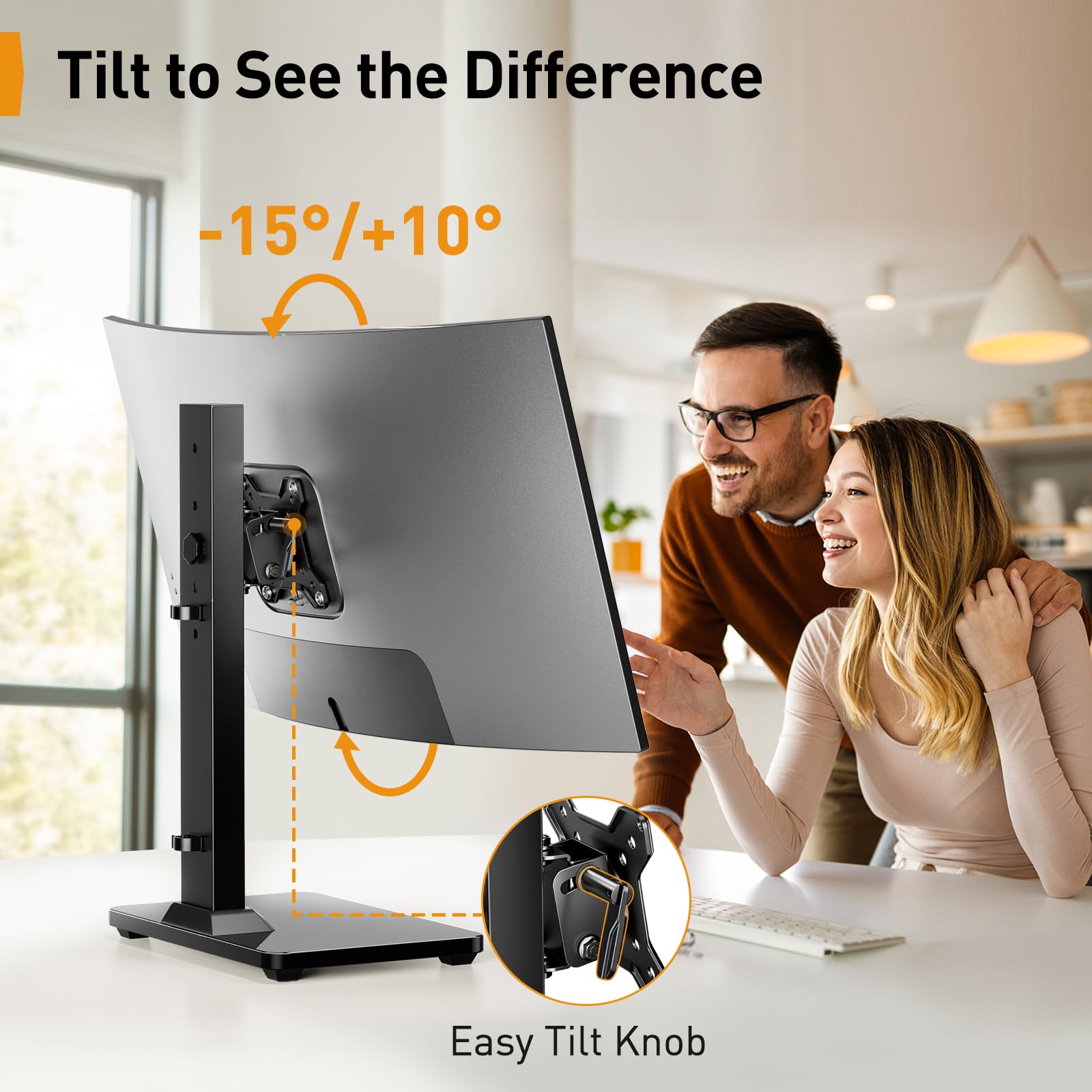 Mua Perlegear Monitor Stand, Freestanding Monitor Mount for 13-34 inch ...