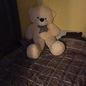 Amazon.com: 6 Foot Life-size Teddy Bear Cream Vanilla Color Smiling ...