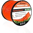 Amazon.com : String Trimmer Line .095-Inch, 381 Feet of Orange Square Twisted Heavy Duty Weed ...