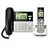 VTech CS6949-2 DECT 6.0 Corded/2-Cordless Telephone System, Black ...