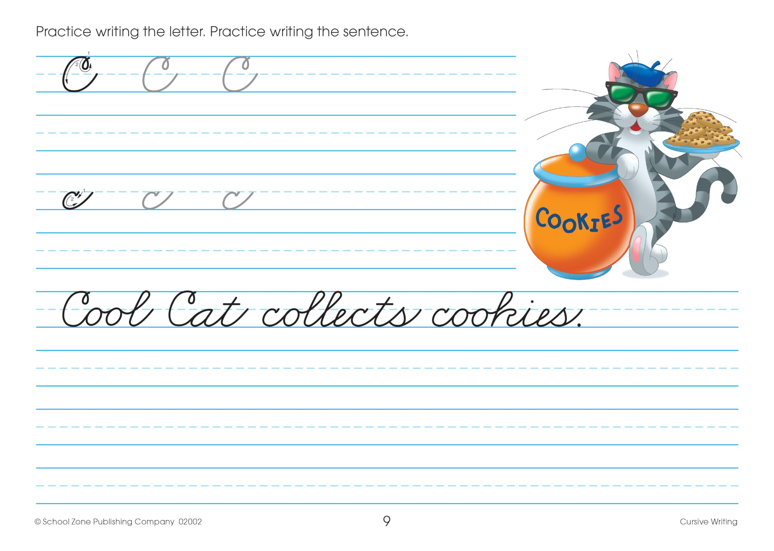 Mua School Zone Cursive Writing Workbook: 32 Pages, 3rd Grade, 4th ...