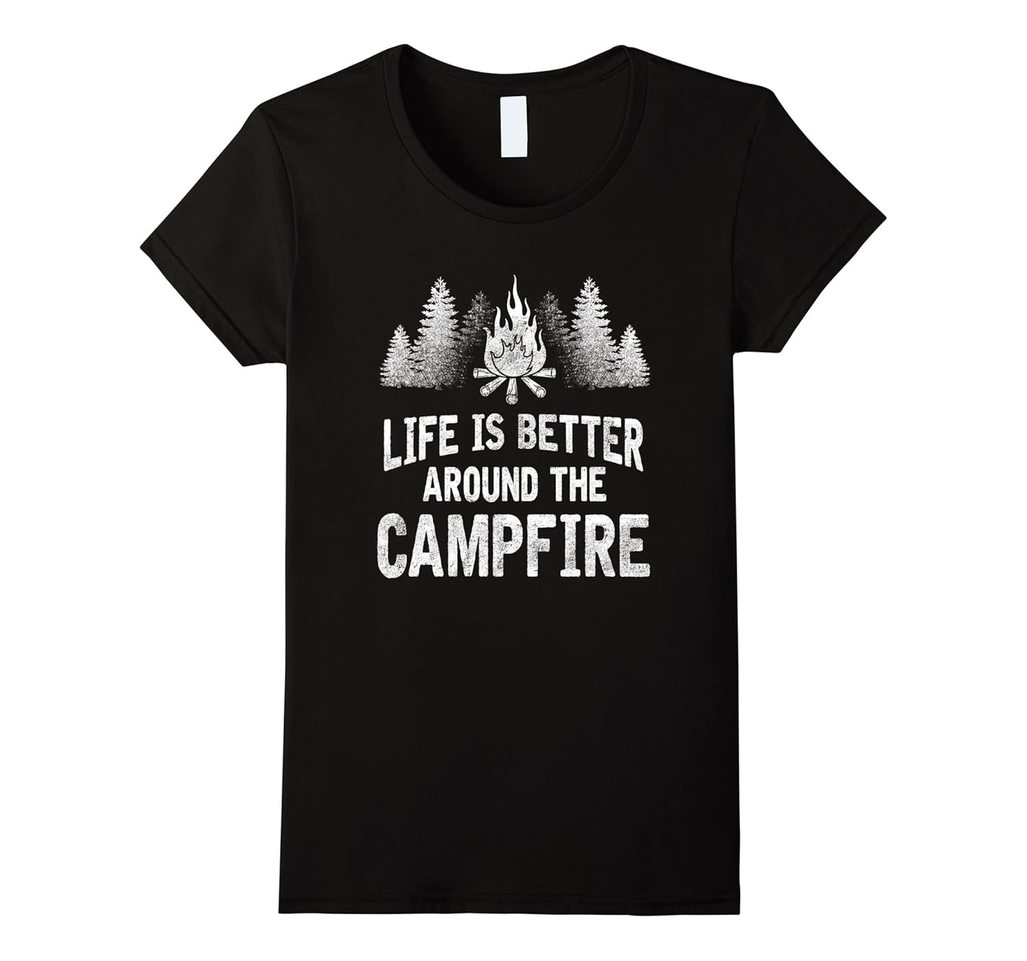 Camping RV Tee Shirt, Life Is Better Around The Campfire