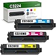 Amazon.com: EEL 3 Pack C3224 C3210C0 C3210M0 C3210Y0 Toner Cartridges Replacement for Lexmark ...