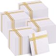 Amazon.com | 400 Pcs Gold Napkins 3 Ply Cocktail Napkins Folded 5 x 5 ...