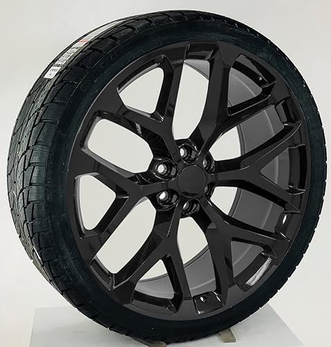 24 Inch Chevy Rims Black Rims OE Wheels CV98 24 Inch Rims And Tires