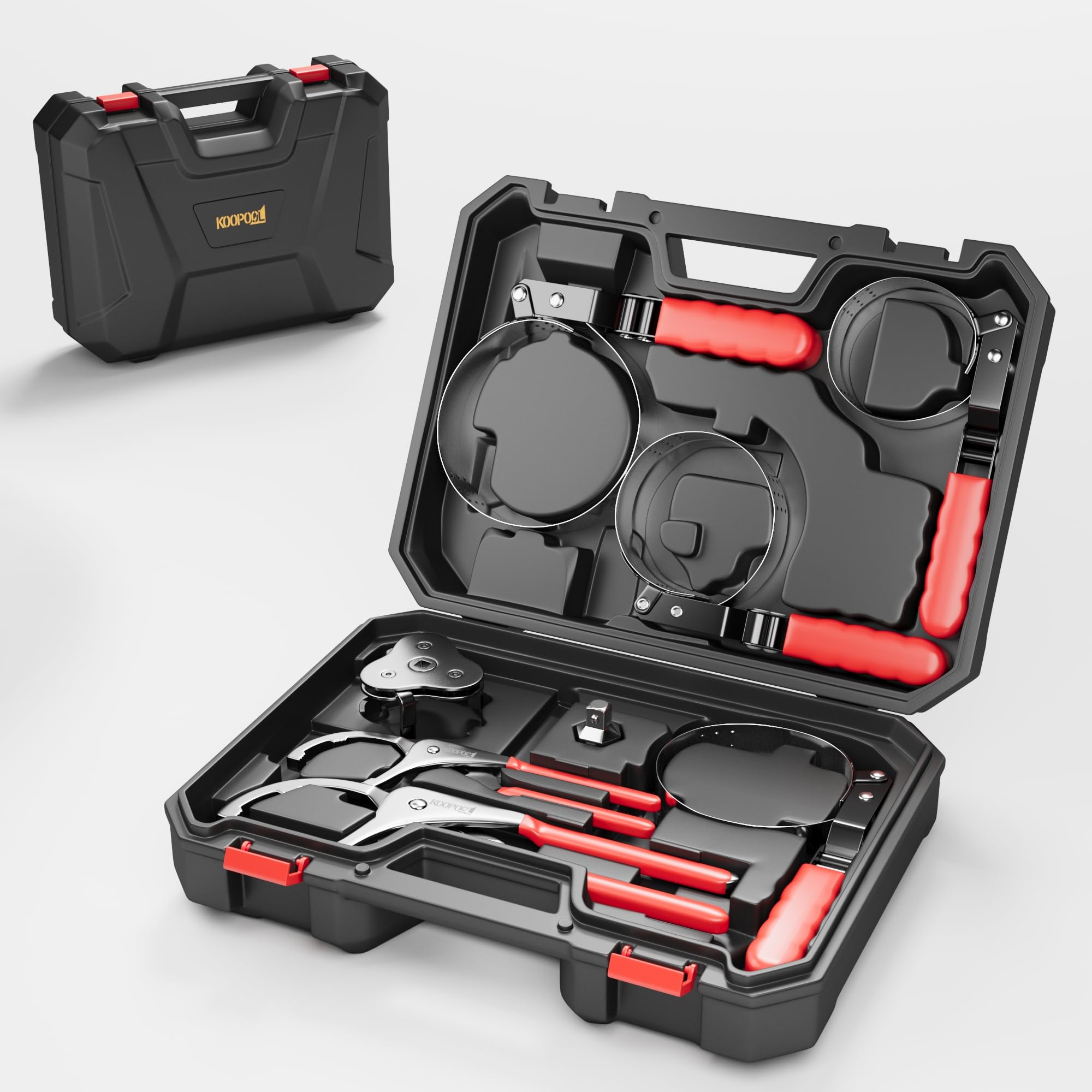 KOOPOOL 8-Piece Oil Filter Wrench Set: 2-3/4" to 5-1/4" Swivel Oil ...