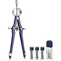 Amazon.com : OFFIZEUS Professional Compass for Geometry with Extra Lead ...