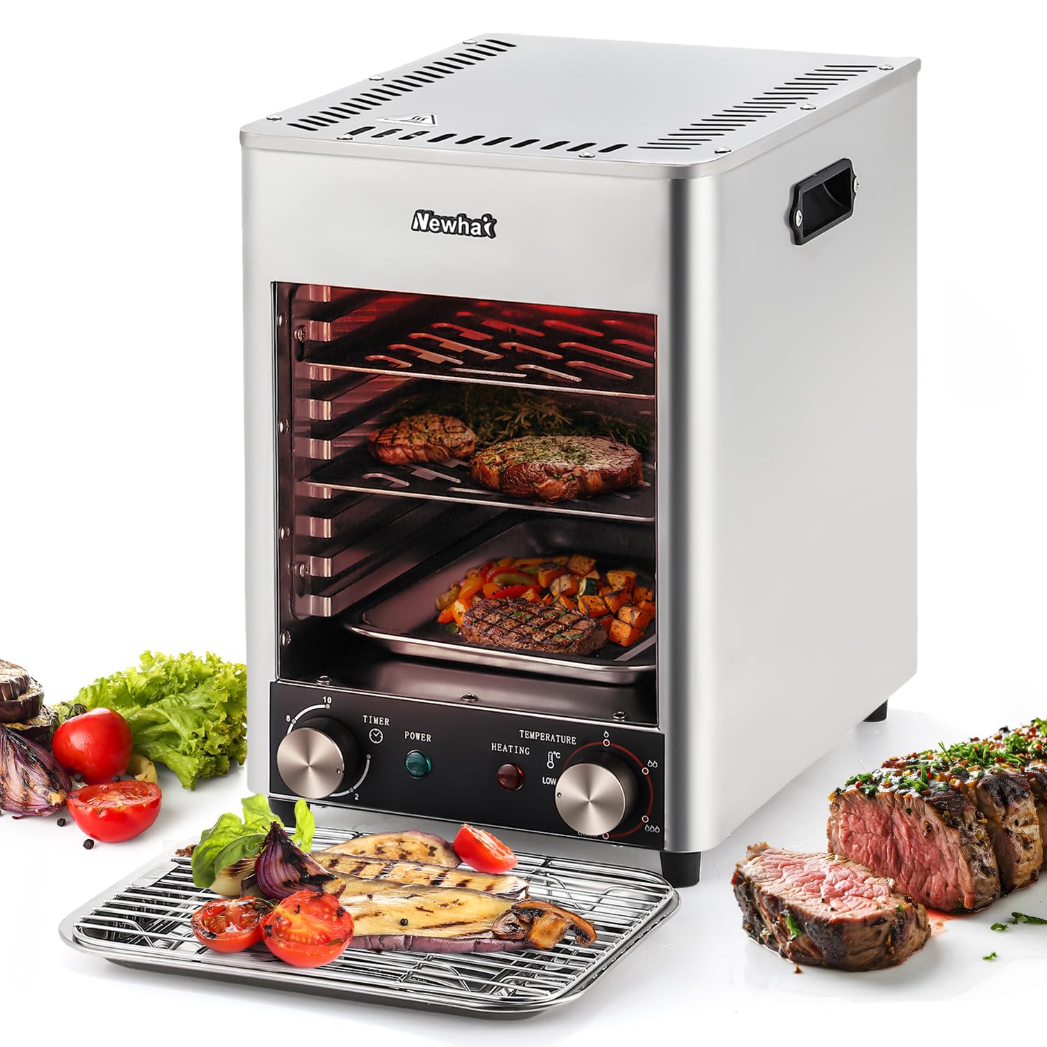 Newhai Electric Steak Broiler 1700W Indoor Commercial Steak Grill ...