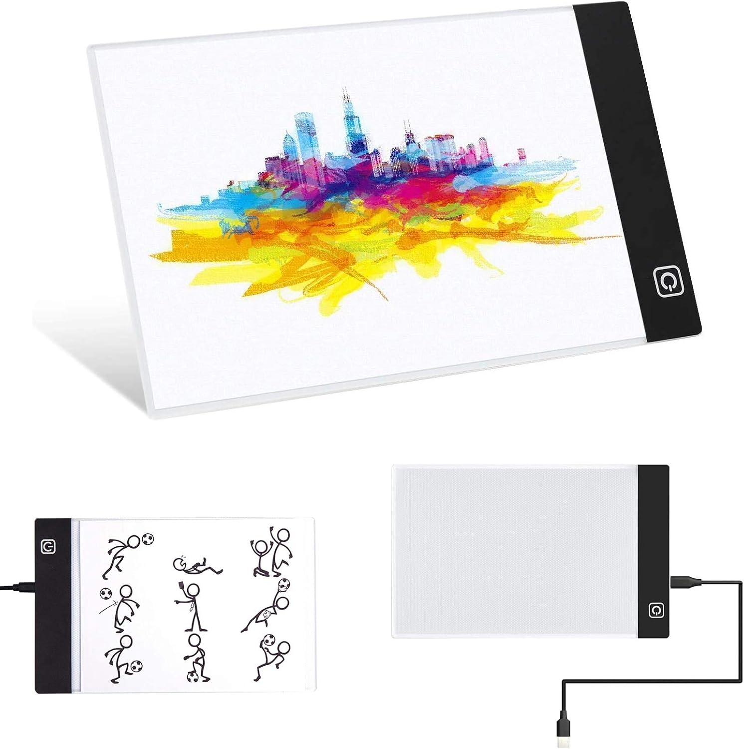 GiantGo A5 Size Graphic Tablet Writing Painting Light Box Tracing Pads Digital, White Led ...