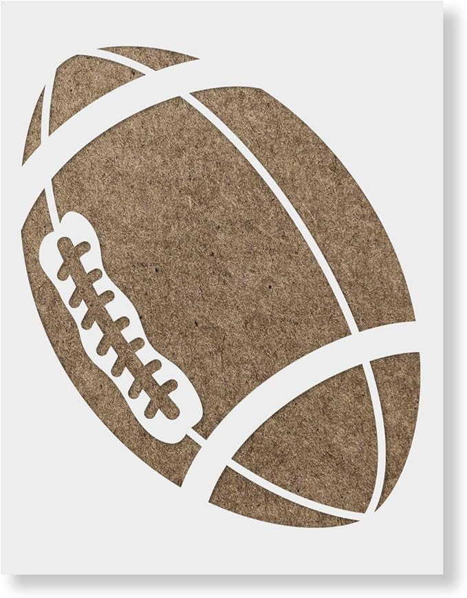 Amazon.com: Football Stencil - Reusable Stencils for Painting - Mylar ...