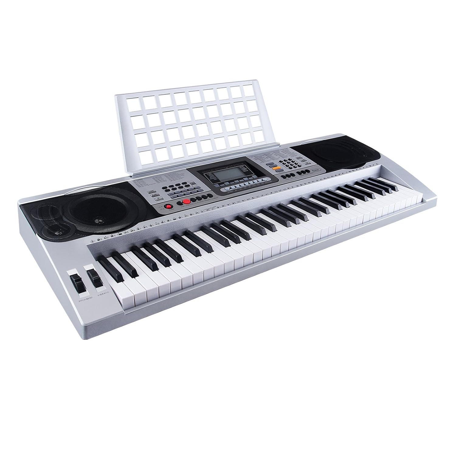 Mecor Clavier electronique Digital 61 Touches Portable avec USB Music Player LCD Double Keyboard ...