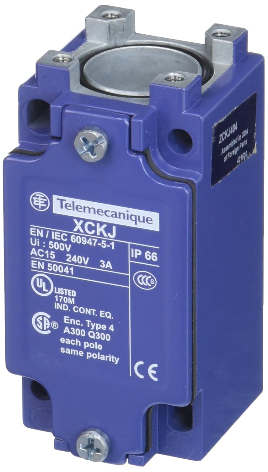 Telemecanique ZCKJ404 Metal Limit Switch Body and Rotary Head for ZCKY ...