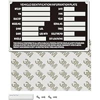 Amazon.com: Customized Vin Plates for Trailers Replacement Vin Plate ...