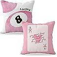 Amazon.com: YeiHe Funky Coquette Pink Bow 8 Ball Ace Poker Pillow ...