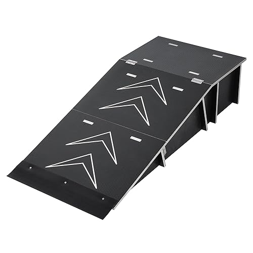 Sdyneut Skateboard ramp Large Bicycle Riding Ramp Scooter ramp Portable ...