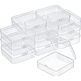 Amazon.com: DKAOVH 5 Pack Clear Plastic Beads Storage Containers Box ...