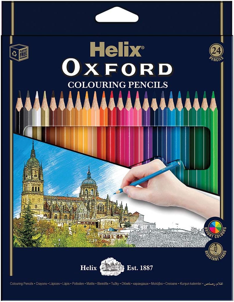 Helix Oxford Colouring Pencils (Pack of 24): Amazon.co.uk: Office Products