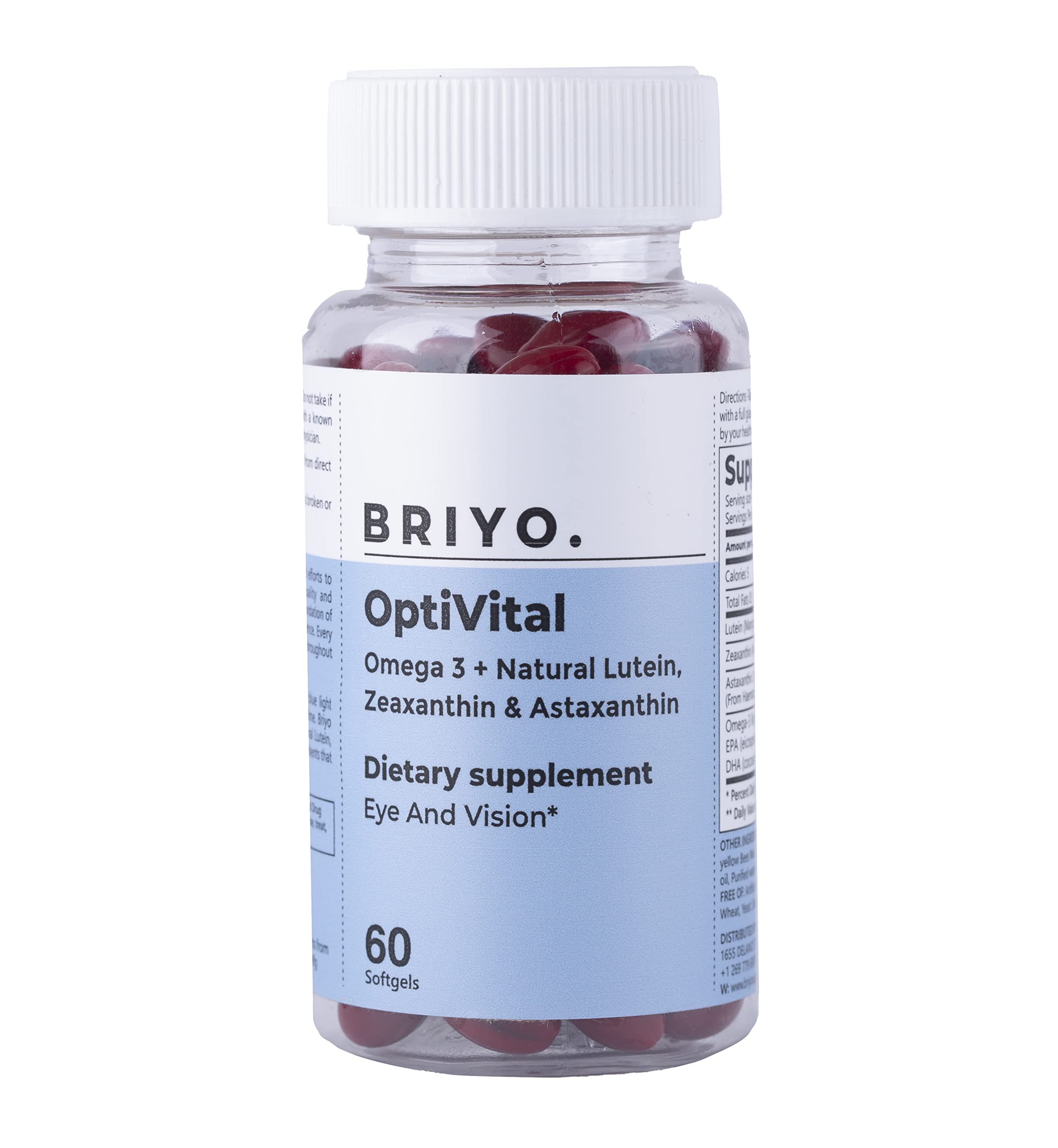 Mua Briyo Optivital for Eye Health - Lutein and Zeaxanthin from ...