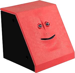 Amazon.com: HSTYAIG Face Coin Bank Money Eating Coin Bank Battery ...