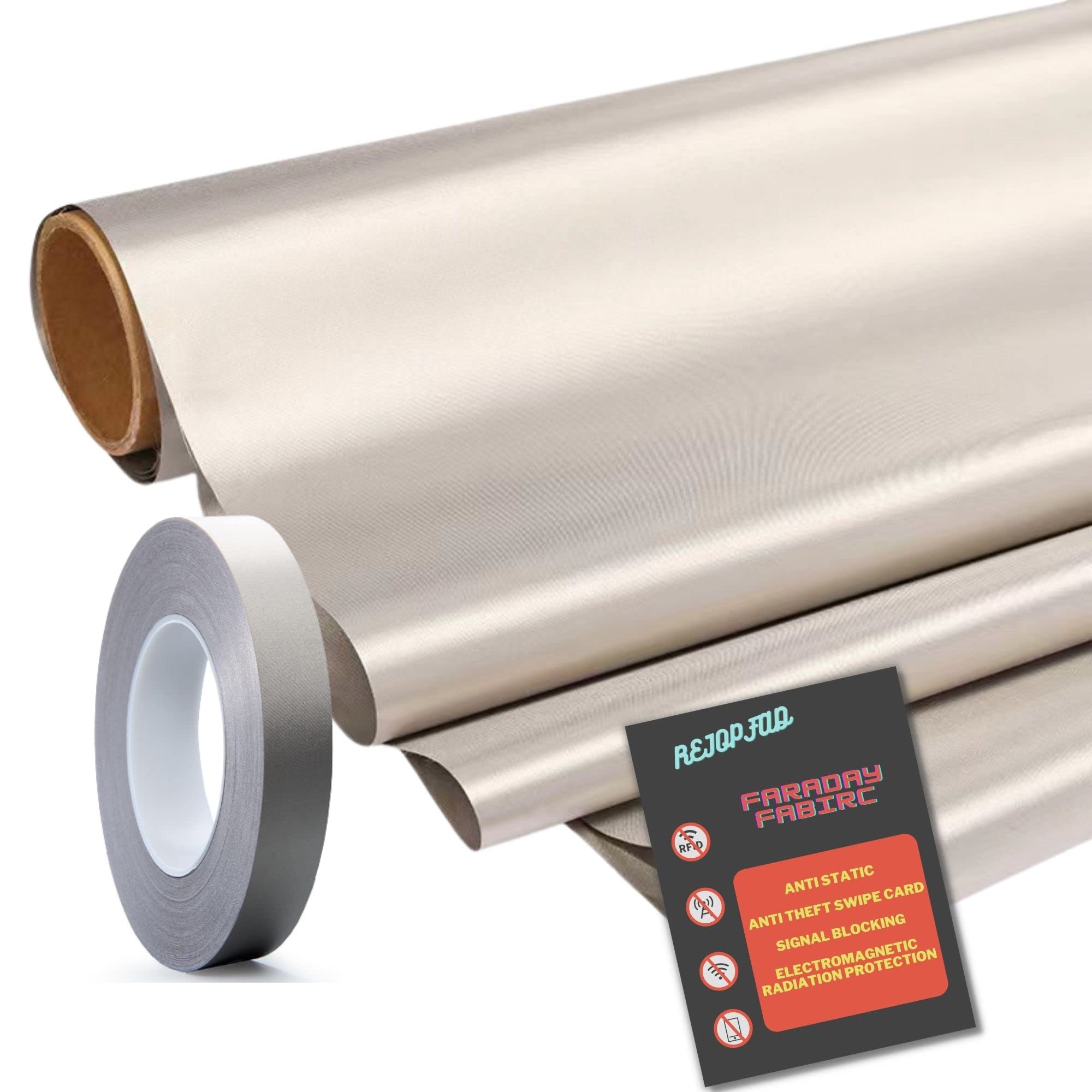 Faraday Fabric Nickel Copper Faraday Cloth Kit, 44 x 39Inch Conductive ...