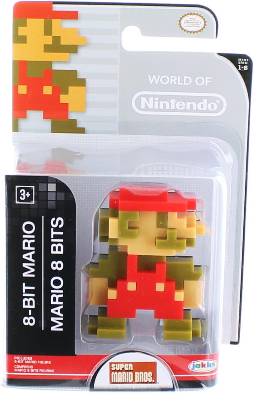 Super Mario Bros. Series 6 Nintendo 2.5″ Mini Figure 8 Bit Mario – BigaMart