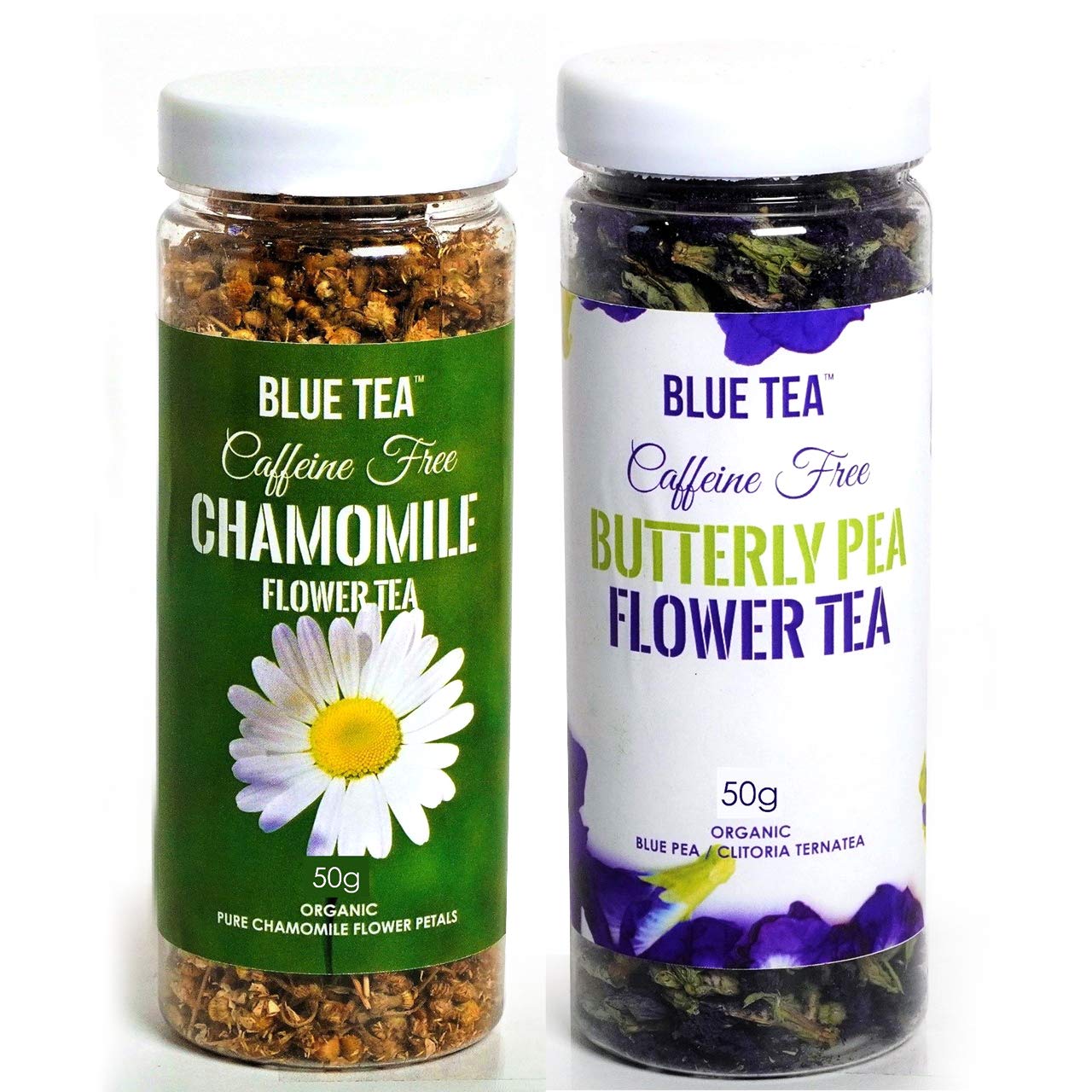 Buy Blue Tea -Imunity Tea Combo, Butterfly Pea Flower- Certified -50G ...