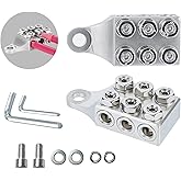 Amazon.com: Young Dance Post Battery Terminals 8 AWG up to 4/0 AWG Gauge, 6-Way Connectors for ...