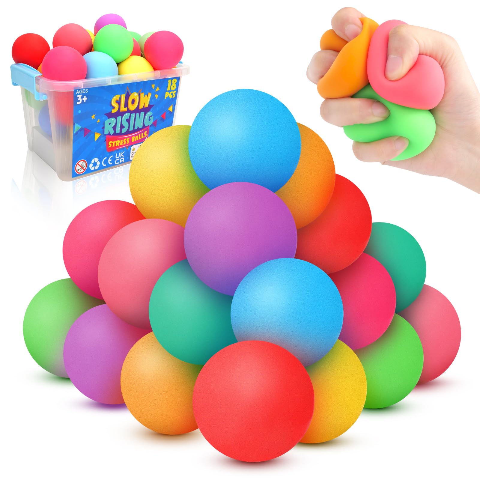 Mua Stress Balls Sensory Squishy Toys: OleOletOy 18 Pack Stress Balls ...