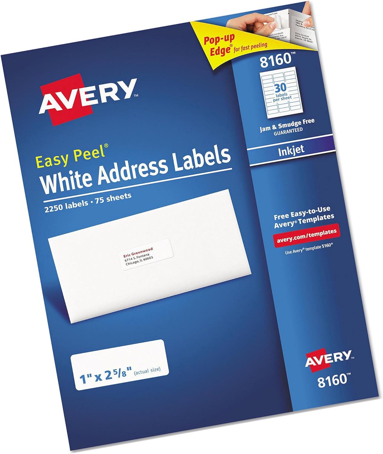 20 Avery Label 8160 Template Free Popular Templates Design