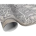 Amazon.com: Vintage Plan de Paris Gift Wrap Sheets - Paris France City ...