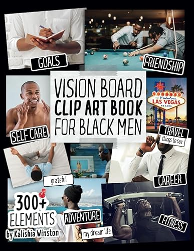 Vision Board Clip Art Book for Black Men: Create Powerful Vision Boards ...